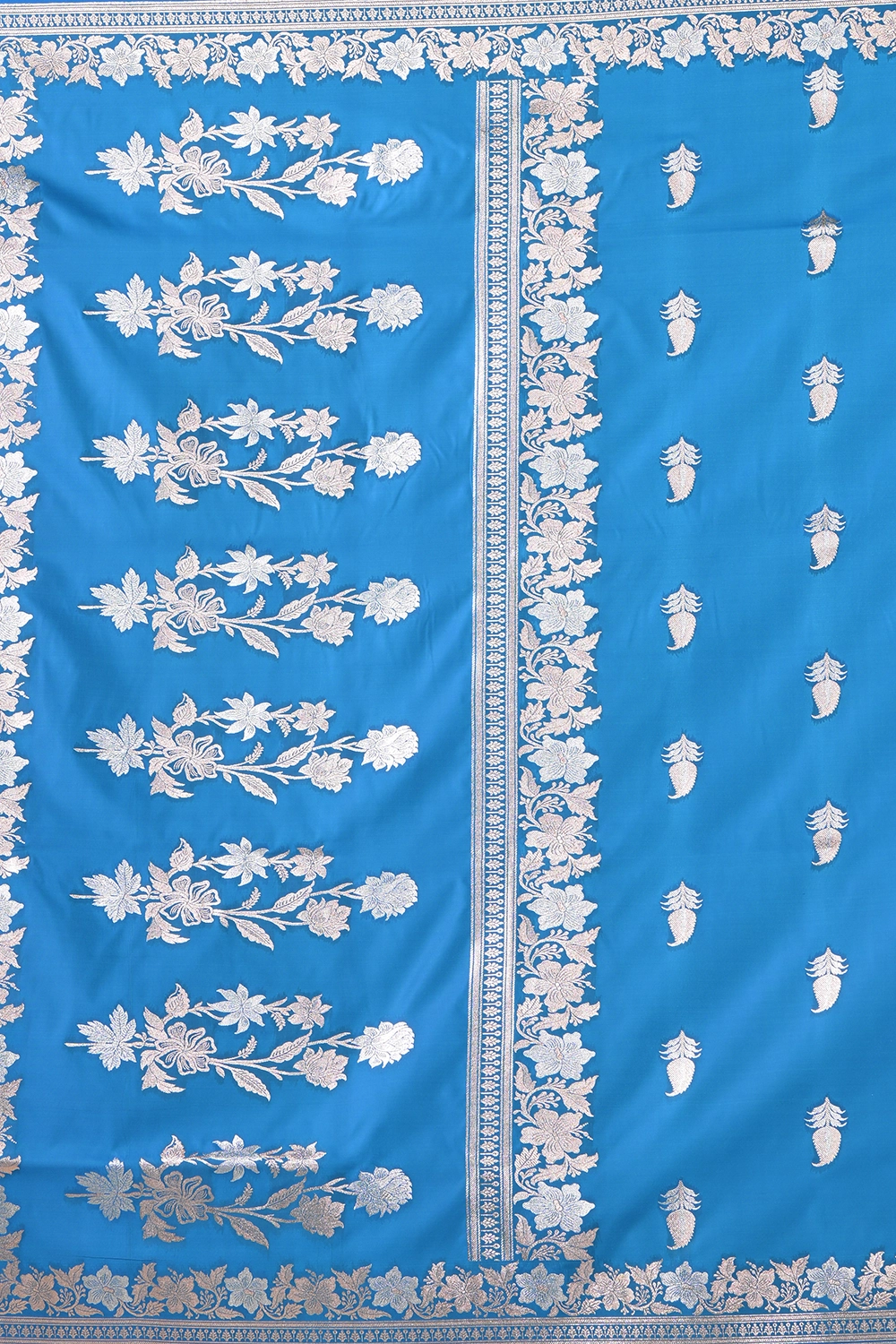 Sky Blue Banarasi Silk Saree - Priya Gopal Bishoyi